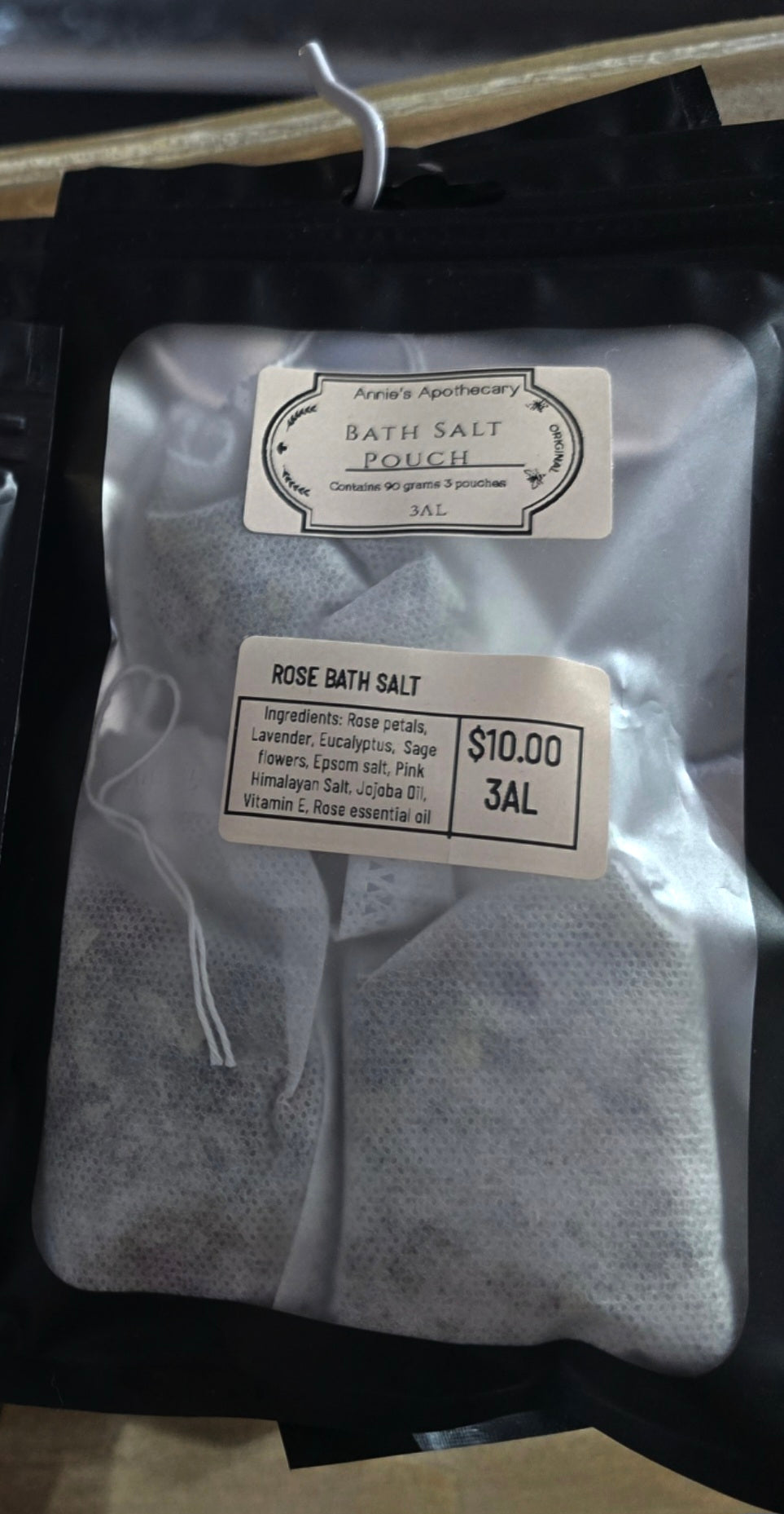 Bath Salt Pouch Bath Soaks/Salts - 3 Individual Pouches – Annie's ...